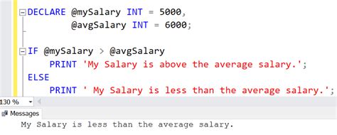 IF ELSE Statement In SQL Server