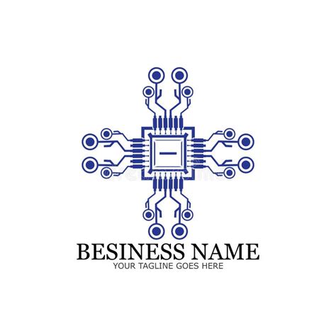 Cpu Processor Line Vector Icon For Websites And Mobile Flat Design