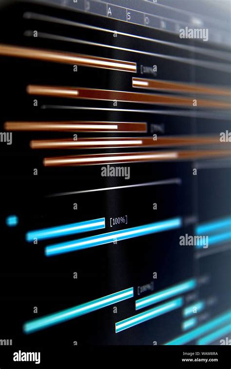 A Gantt Chart Is A Type Of Bar Chart That Illustrates A Project Schedule Stock Photo Alamy