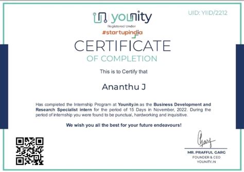 ananthu j on linkedin i completed my internship at