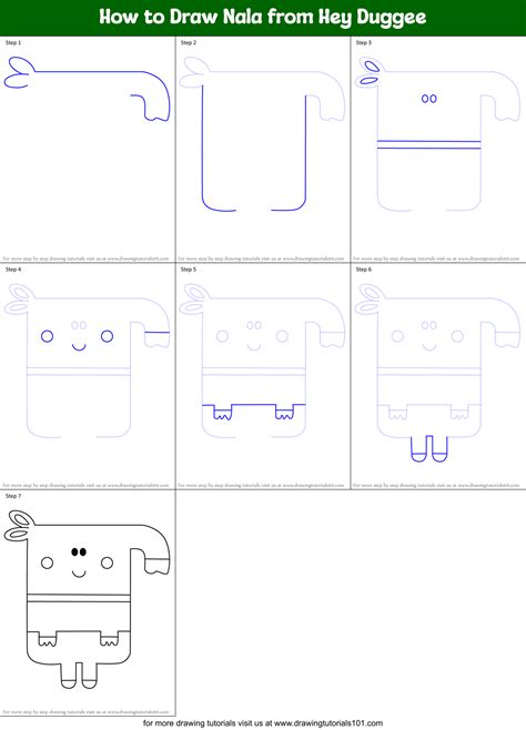 How To Draw Nala From Hey Duggee Hey Duggee Step By Step Drawingtutorials Com