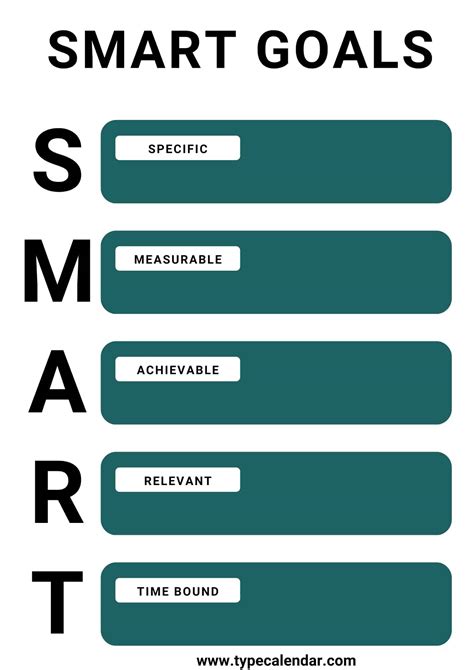Free Printable SMART Goals Templates Word Excel PDF