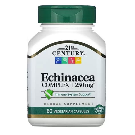 21st Century Echinacea Complex 250 Mg 60 Vegetarian Capsules