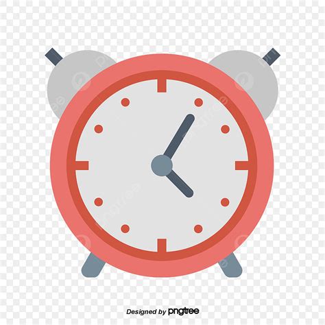 만화 일러스트 빨간 자명종 알람 시계 클립 아트 만화 장면 Png 일러스트 및 Psd 이미지 무료 다운로드 Pngtree