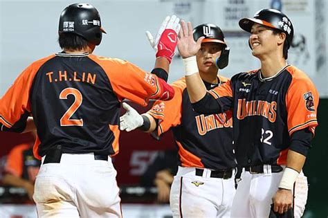 中職天母戰 統一獅林子豪2分砲助隊奪勝圖 中央通訊社 Line Today