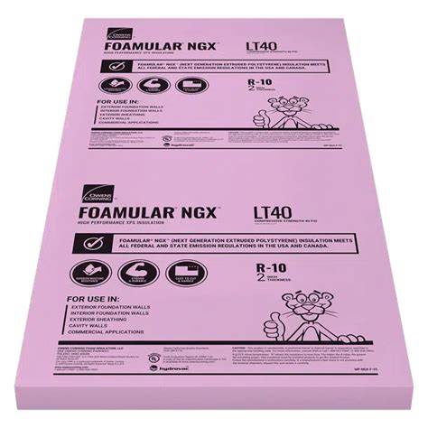 Objetos Bim ¡descarga Gratis Foamular® Ngx™ Lt40 3x48x96 Square Edge Bimobject