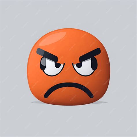 Enojado Cara Seria Emoji Reacción Símbolo Icono Vector