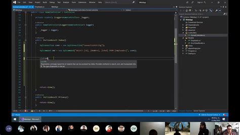 DB Connection ASP Net Core MVC SQL Server Visual Studio YouTube