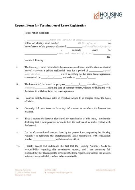 Termination Agreement Template Termination Request Form Termination Agreement Template Termination Request Form