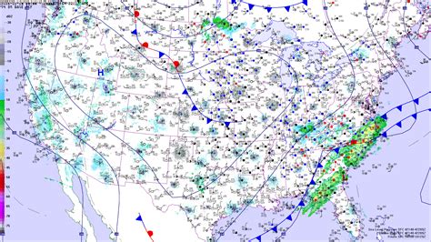 Current Surface Weather Chart