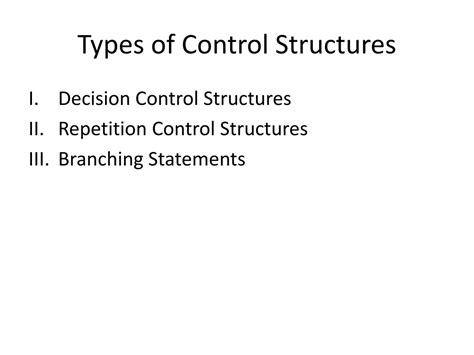 ppt control structures powerpoint presentation free download id