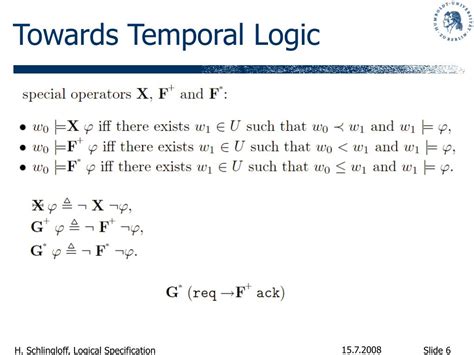 Ppt Formal Methods Of Systems Specification Logical Specification Of Hard And Software