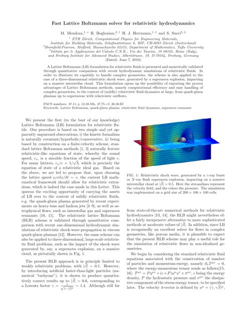 Pdf Fast Lattice Boltzmann Solver For Relativistic Hydrodynamics
