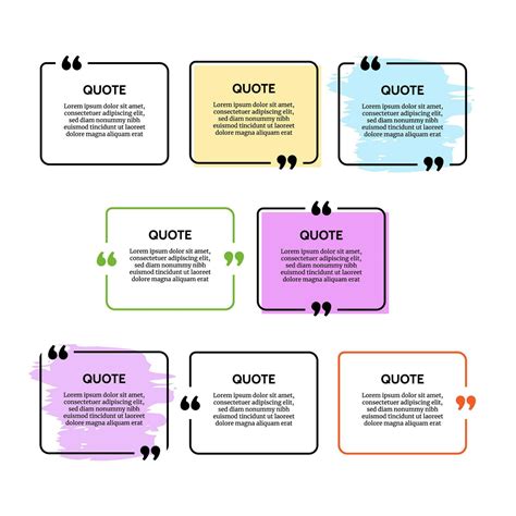 Set Of Quote Box Frames 29943832 Vector Art At Vecteezy