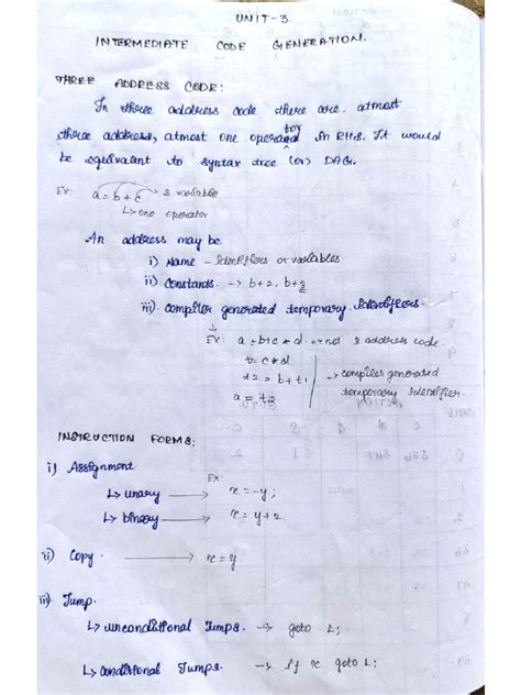 Intermediate Code Generation Principles Of Compiler Design Pdf