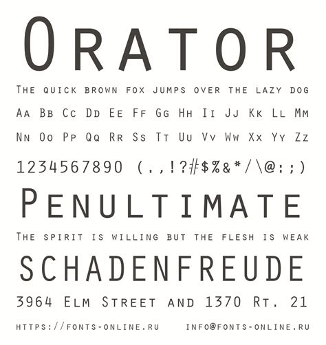 Orator Font