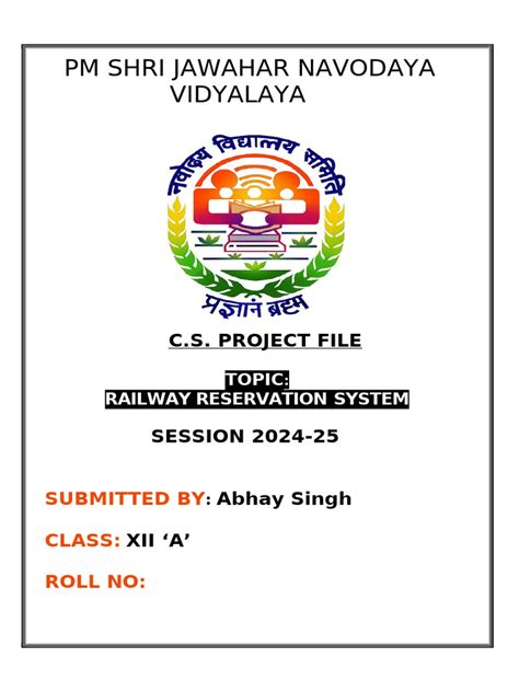 Railway Reservation System Project Pdf Python Programming Language