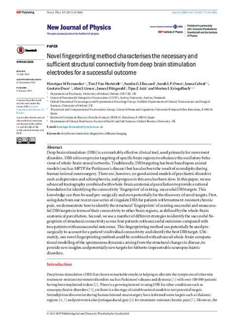 Pdf Novel Fingerprinting Method Characterises The Necessary And