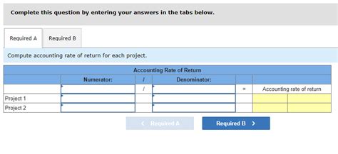 Solved Exercise 11 5 Algo Accounting Rate Of Return Lo P2