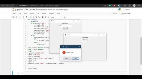 Lecture GUI With Python Toplevel And Messagbox Module YouTube