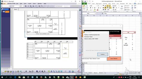 Xls2drawing Export Your Excel Tables To Catia V5 Youtube