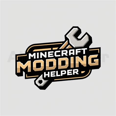 Logo Design For Minecraft Modding Helper Techinspired Wrench Symbol In
