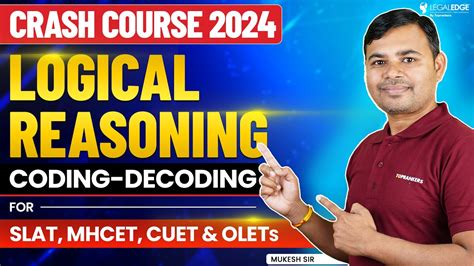 Most Important Questions Of Logical Reasoning Coding Decoding Slat Mhcet And Olet Crash