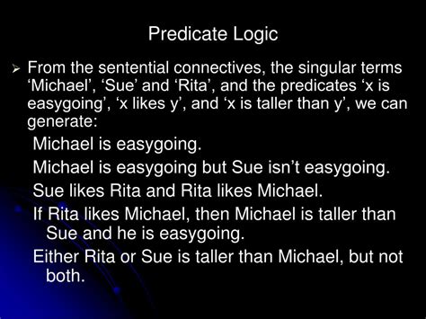 PPT Predicate Logic And The Language PL PowerPoint Presentation Free Download ID