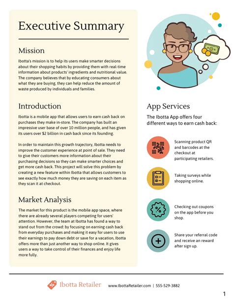 Project Executive Summary Template Venngage