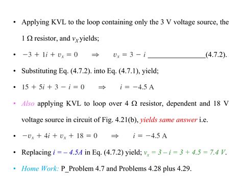 Circuit Theorems Linear Circuit Analysis PPT