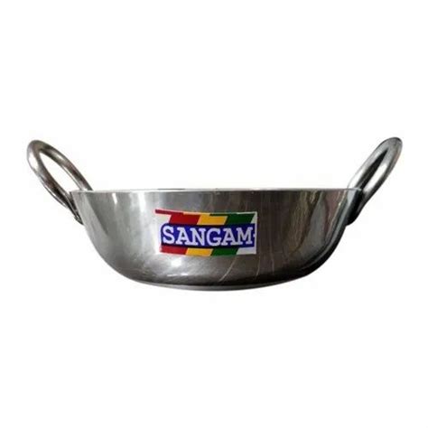 Sangam Round Aluminium Mini Kadai For Kitchen Capacity 2 Ltr At Rs
