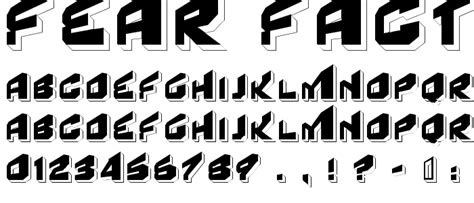 Fear Factor 3d Font Fancy Decorative Category