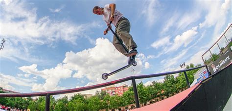 Elite Scootering Athletes At Extreme Barcelona
