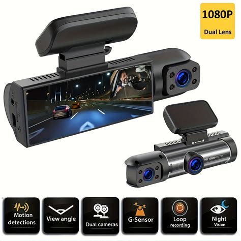 Motion Detection Car Dashcam 170 Degree Wide Angle Camera Dash Cam 3 16 Inch Screen Front Car
