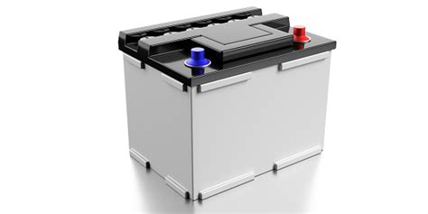 흰색 배경에 분리 된 자동차 배터리 3d 일러스트레이션 자동차 배터리에 대한 스톡 사진 및 기타 이미지 자동차 배터리