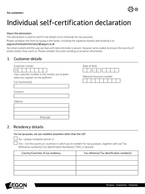 Fillable Online 4 Free Declaration Letter Template Format Sample Example Fax Email Print