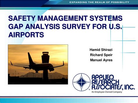 Ppt Safety Management Systems Gap Analysis Survey For Us Airports