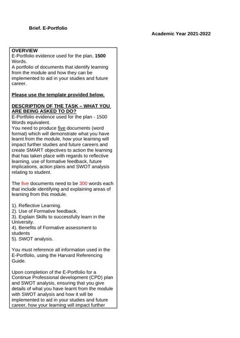 Reflective Learning Portfolio For Higher Education Success Desklib Reflective Learning Portfolio For Higher Education Success Desklib