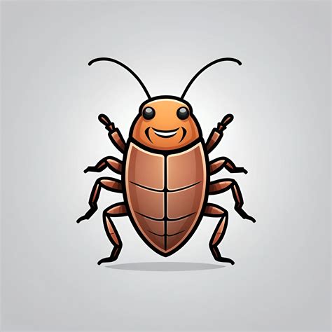 Cute Cartoon Roach Icon Free Download Ai Scribbles