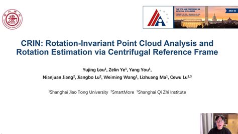 underline crin rotation invariant point cloud analysis and rotation estimation via