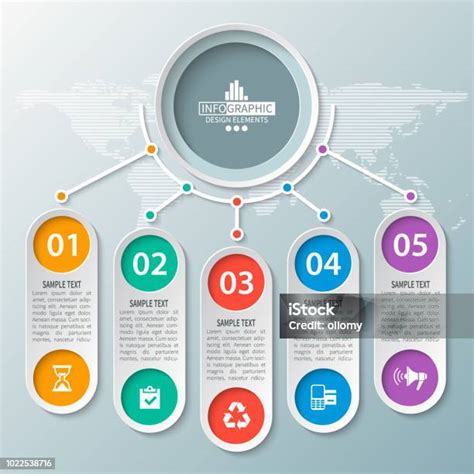 추상적인 3d 종이 인포 그래픽 비즈니스 템플릿입니다 벡터 일러스트 레이 션 거래자에 대한 스톡 벡터 아트 및 기타 이미지