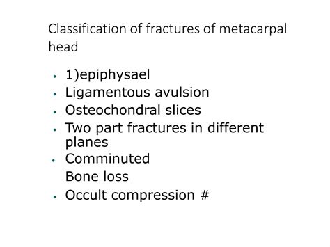 Hand Fractures Phalanx Metacarpals Pptx