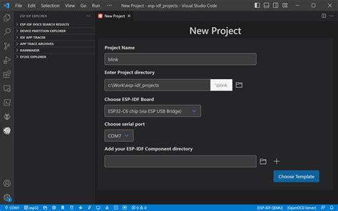 การใชงาน VS Code IDE Espresssif IDF Extension สำหรบ Windows IoT Engineering Education