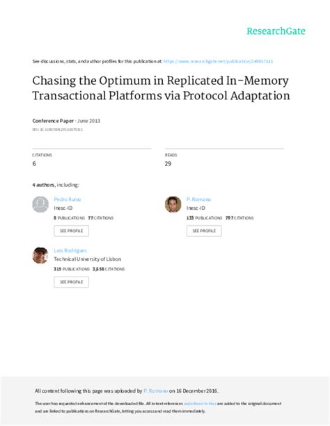 pdf chasing the optimum in replicated in memory transactional platforms via protocol