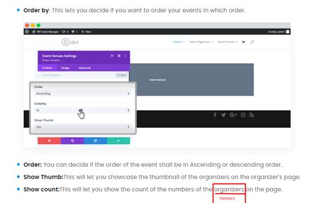 Update Text In The How To Insert An Event Venue Page · Issue 89 · Wpeventmanagerwpem Divi