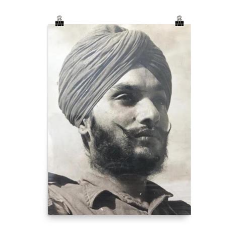 Gian Singh Poster Print Etsy