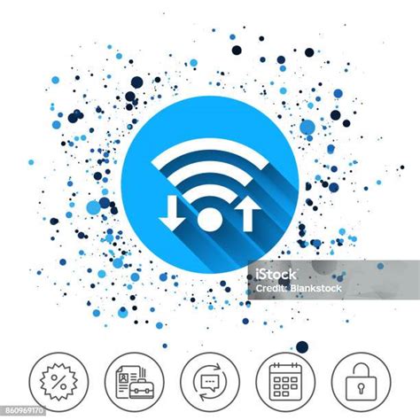 Wifi 신호 팻말 Fi 업로드 다운로드 기호까지 0명에 대한 스톡 벡터 아트 및 기타 이미지 0명 가능성 개념 Istock
