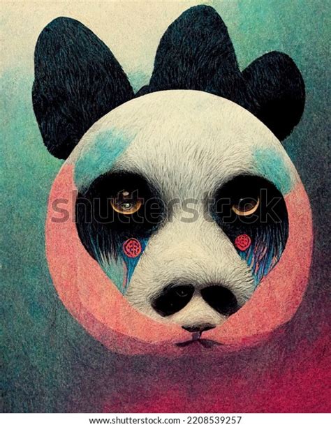 귀엽고 달콤한 그림을 그리는 판다 곰의 스톡 일러스트 2208539257 Shutterstock