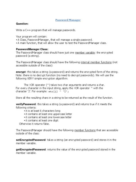 password manager pdf password string computer science