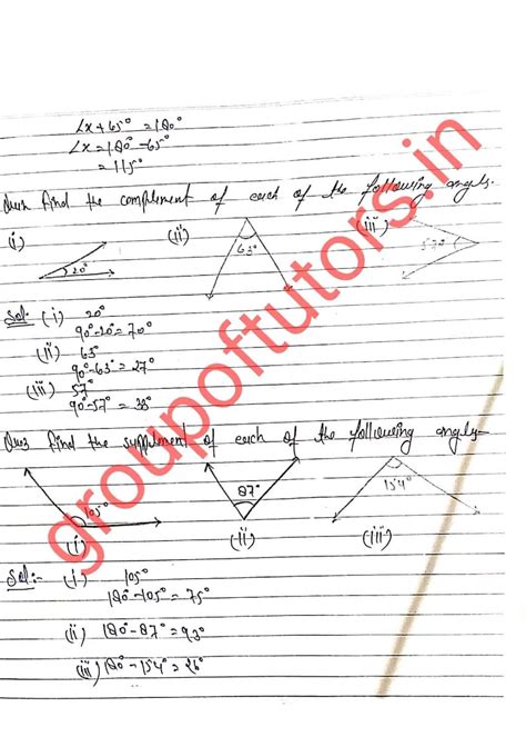 Lines And Angles Lesson Plan Class 7 Group Of Tutors